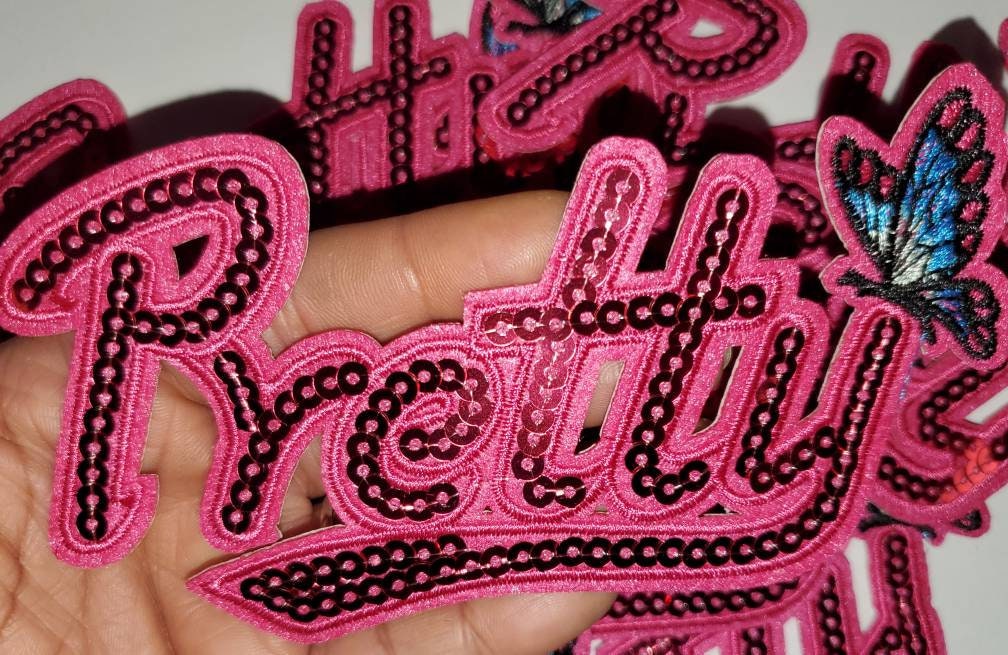 Sequins "Pretty Patch," with butterfly 5"-inch, Cute Appliques For Gir – PatchPartyClub