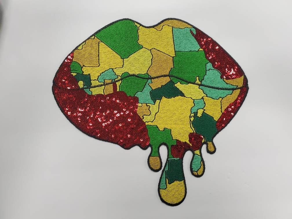 NEW Arrival "A Kiss from the Motherland" Custom Patch (iron-on) Size 9 – PatchPartyClub